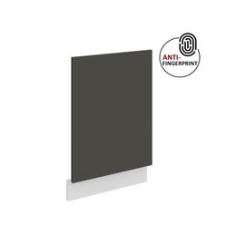 K&uuml;chen-Preisbombe Frontblende f&uuml;r integrierten Geschirrsp&uuml;ler 45 cm ARIA Graphite + Weiss matt