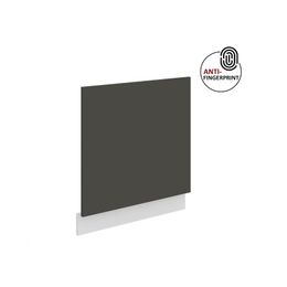 K&uuml;chen-Preisbombe Frontblende f&uuml;r integrierten Geschirrsp&uuml;ler 60 cm ARIA Graphite + Weiss matt
