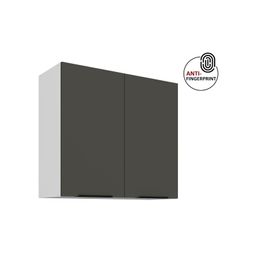 K&uuml;chen-Preisbombe K&uuml;chen H&auml;ngeschrank 80 cm K&uuml;che ARIA Graphite matt K&uuml;chenzeile Anti Fingerprint