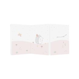 Kikka boo Babybett Faltmatratze Tiere 120 x 60 x 5 cm Baumwolle Rei&szlig;verschluss rosa