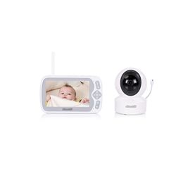 Chipolino Babyphone Duo View Kamera Monitor 5 Zoll Musik Alarm Nachtsicht VOX wei&szlig;