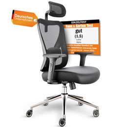 LUTIVO Alpha B&uuml;rostuhl Ergonomisch &ndash; Schwarz