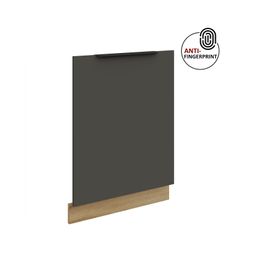 K&uuml;chen-Preisbombe Frontblende f&uuml;r vollintegrierten Geschirrsp&uuml;ler 60 ARIA Graphite + Eiche Artisan