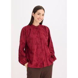 bonprix Schlupfbluse aus reiner Baumwolle, rot, 100% Baumwolle
