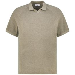 Jack & Jones Herren Gro&szlig;e Gr&ouml;&szlig;en | Jack&Jones Strick-Poloshirt Farbe oliv Gr&ouml;&szlig;e: 4XL