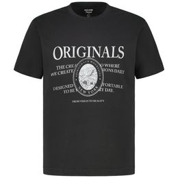 Jack & Jones Herren Gro&szlig;e Gr&ouml;&szlig;en | Jack&Jones T-Shirt mit Print Farbe schwarz Gr&ouml;&szlig;e: 4XL