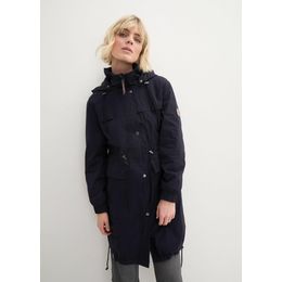 bonprix Trench-Parka mit gro&szlig;en Taschen, schwarz, Gr.48, Modischer Parka in Trench-Optik mit Kapuze, 97% Baumwolle