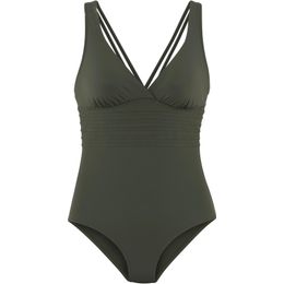 Lascana Damen Badeanzug, oliv, Gr&ouml;&szlig;e 36B