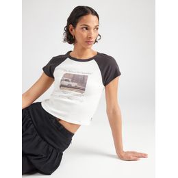 RVCA T-Shirt 'WELCOME' Damen Gr&ouml;&szlig;e XS orange / schwarz / offwhite