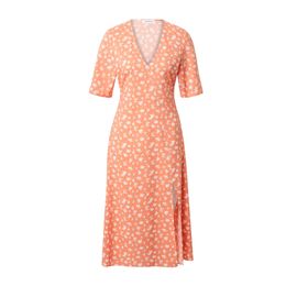 EDITED Kleid 'Anna' Damen Gr&ouml;&szlig;e 42 orangemeliert / wei&szlig; Winterkleid