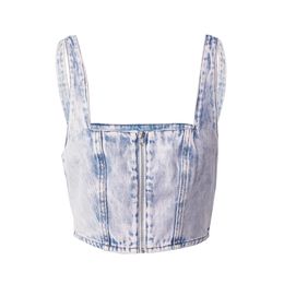 MONKI Top Damen Gr&ouml;&szlig;e XXL blue denim