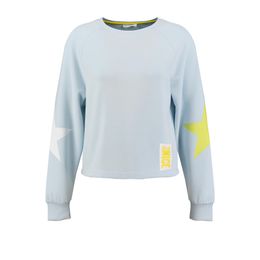 Key Largo Sweatshirt 'HOLLYWOOD' Damen Gr&ouml;&szlig;e S pastellblau / gelb / orange / wei&szlig;