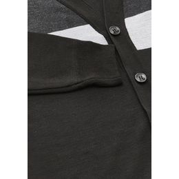 FUMO Strickjacke Herren Gr&ouml;&szlig;e L/XL grau / schwarz