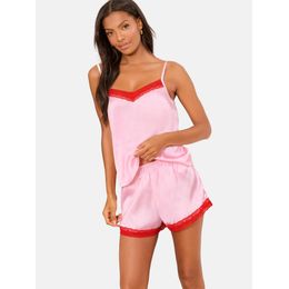 Lipsy Pyjama Damen Gr&ouml;&szlig;e XS pastellpink / rot Winterkleid