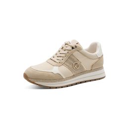 Tamaris Sneaker Damen Gr&ouml;&szlig;e 42 beige / dunkelbeige