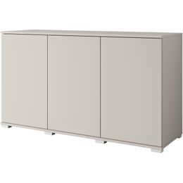 Sideboard OTTO HOME, B:120cm H:69,7cm T:39,5cmkaschmir, Wohnzimmer, Sideboards, "Kenia, moderne grifflose Kommode mit 3 T&uuml;ren, Breite 120 cm",
