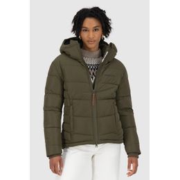 alife and kickin ALIFE & KICKIN Damen Winterjacke "Damen JuanaAK", grau, Basic, Gr. S, 100% Polyester, Jacken, Kurze warme Jacke mit gef&uuml;tterter Kapuze, in schmaler