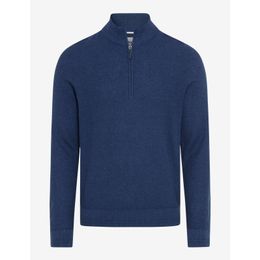 Brax Herren Strickpullover Style STEFFEN cove, Blau, Gr. L