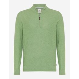 Brax Herren Strickpullover Style STEFFEN herb Gr&uuml;n Oliv, gr&uuml;n - oliv, Gr. L