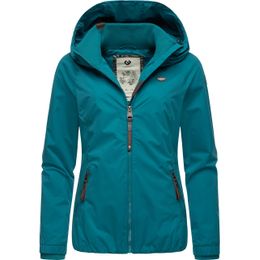 Ragwear Damen Outdoorjacke "Dizzie", gr&uuml;n, Gr. XS, Au&szlig;enmaterial: 100% Polyester; Innenfutter: 100% Polyester, Jacken, Wasserdichte &Uuml;bergangsjacke