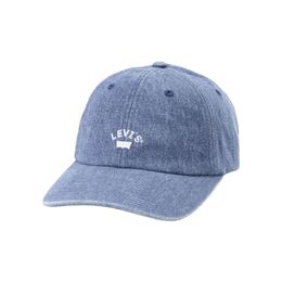 Levi's LEVI'S Damen Baseball Cap "LAZY GIRL LOGO CAP", blau, Baumwolle, Caps, mit Markenlogo Stickerei