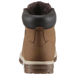 Polarino Damen Winterstiefel "Trelleborg", Gr. 42, braun, Lederimitat, Schuhe, Schn&uuml;rstiefel, Winterboots mit wasserabweisender TEX-Membrane