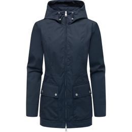 Ragwear Damen Outdoorjacke "Monadetta A", blau, Gr. M, Obermaterial: 65% Polyester, 35% Baumwolle; Innenfutter: 100% Polyester, Jacken, Leichte