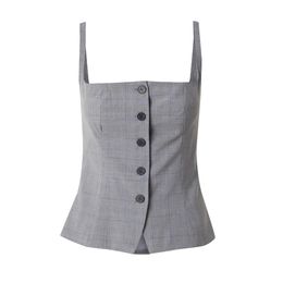 WEEKDAY Top 'Panda' female Grey size 40