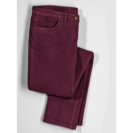 Inspirationen Damen Cordhose, rot, Gr. 50, unifarben, 98% Baumwolle, 2% Elasthan, Hosen