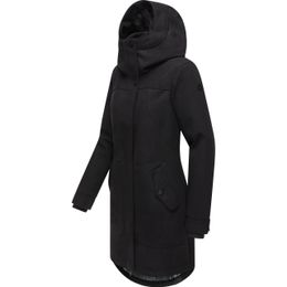 Ragwear Damen Wintermantel "Jannisa Coat", schwarz, Gr. L, Obermaterial: 100% Polyester; Innenfutter: 100% Polyester; Wattierung: 100% Polyester,