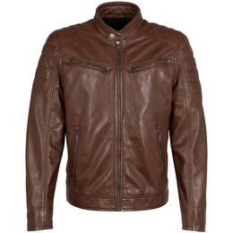 Mauritius Herren Lederjacke "GBDerry LAORV", braun, Gr. XXXL, unifarben, Obermaterial: 100% Schafsleder. Futter: 100% Baumwolle. &Auml;rmelfutter: 100%