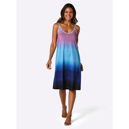 feel good Damen Sommerkleid "Sommerkleid", bunt, Gr. 36, bedruckt, gemustert, mehrfarbig, 50% Baumwolle, 50% Modal, Kleider
