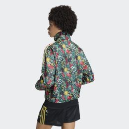 Damen Trainingsjacke "adidas originals X LIBERTY LONDON FIREBIRD"schwarz, bold gr&uuml;n, collegiate gr&uuml;n, eqt gelb, Gr. M, adidas originals,