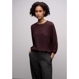 Street One Damen 3/4-Arm-Shirtjazz berry, Gr. 44, unifarben, Jersey, Obermaterial: 63% Polyester, 34% Viskose, 3% Elasthan, Shirts, mit elastischem