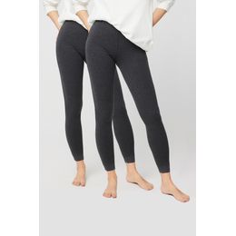 YSABEL MORA Damen Leggings, Gr. S, grau, Single Jersey, Obermaterial: 95% Baumwolle, 5% Elasthan, Hosen