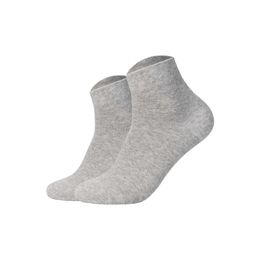 JOOP! JOOP Damen Kurzsocken "Socken Unisex premium essential organic cotton Quarter 2p 2er Pack", Gr. 39, grau, Obermaterial: 62% Baumwolle CO(Bio). 36%