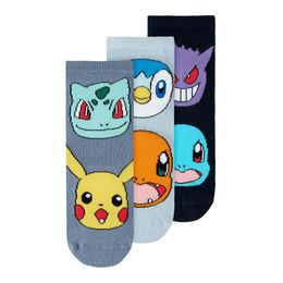 name it Socken 'NMMNORIS POKEMON' Jungen Gr&ouml;&szlig;e 28/30 navy / taubenblau / hellblau / wei&szlig;