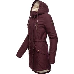 Ragwear Damen Wintermantel "Elsie", rot, Gr. M, Au&szlig;enmaterial: 65% Polyester, 35% Baumwolle; Innenfutter: 100% Polyester; Wattierung: 100% Polyester,