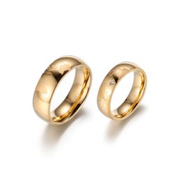 Firetti Damen Partnerring "Schmuck Geschenk "LIEBE" Earth", 54,mit Zirkonia, Edelstahl, 6,1mm, gold, Edelstahl, Fingerringe, mit oder ohne Zirkonia