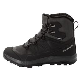 Salomon Damen Winterstiefel "OUTFROST TS CSWP", Gr. 43, schwarz, Synthetik, Textil, Schuhe, Snowboots, Winterboots, Winterschuhe, wasserdicht und