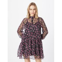 Warehouse Kleid Damen Gr&ouml;&szlig;e 36 pink / schwarz / wei&szlig; Winterkleid