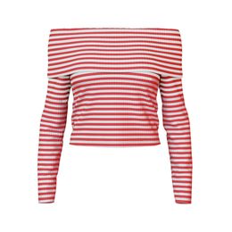 Pieces Shirt 'LAYA' Damen Gr&ouml;&szlig;e XL rot / wei&szlig;