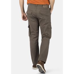 Herren Cargohose "CALGARY Stretchtwill Cargohose"mountain shale, Gr. 40, HERO by John Medoox, Twill, 97% Baumwolle, 3% Elasthan, Hosen, Outdoorhose