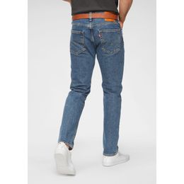 Levi's LEVI'S Damen Tapered-fit-Jeans "502 TAPER", blau, Basic, Gr. 31, Denim/Jeans, Obermaterial: 99% Baumwolle, 1% Elasthan, Jeans, in elegantem, modernem