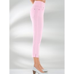 Casual Looks Damen Stretch-Hose, rosa, Gr. 38, unifarben, 72% Viskose, 25% Polyamid, 3% Elasthan, Hosen