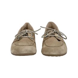 Paul Green Damen Bootsschuh "Paul Green Halbschuhe Veloursleder", Gr. 40,5, beige, Veloursleder, Schuhe