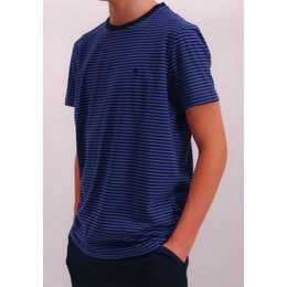 JOOP! JOOP Herren Shorty, Gr. XL, blau, Single Jersey, Obermaterial: 96% Baumwolle, 4% Elasthan, gestreift, Homewear-Sets, mit Rundhalsausschnitt und