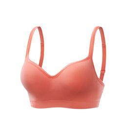 active by Lascana LASCANA ACTIVE Damen Sport-Push-up-BH, Gr. 75, orange, Microtouch, Obermaterial: 85% Polyamid, 15% Elasthan, BHs, mit B&uuml;gel mit eingearbeiteten Kissen