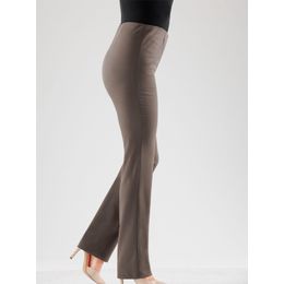Classic Basics Damen Stretch-Hose, grau, Gr. 18, unifarben, 64% Polyester, 34% Viskose, 2% Elasthan, Hosen