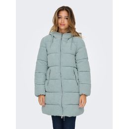 Only Damen Steppjacke "ONLDOLLY LONG CORDUROY PUFFER OTW"abyss detail:big wales, Gr. S, unifarben, Cord, Obermaterial: 100% Polyester, Jacken, aus